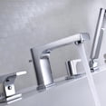 Bathtub Faucet, All Copper Hot and Cold Water Mixer Tap, 4-Hole 3-Hole ...