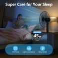 18" Pedestal Fan, Adjustable Oscillating DC Standing Fan with Remote ...