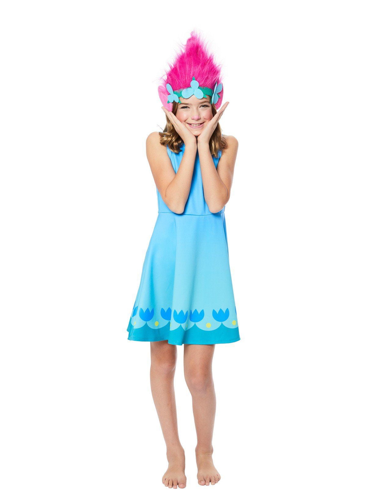 Trolls Poppy Girl's Halloween Fancy-Dress Costume for Child, S (4-6 ...