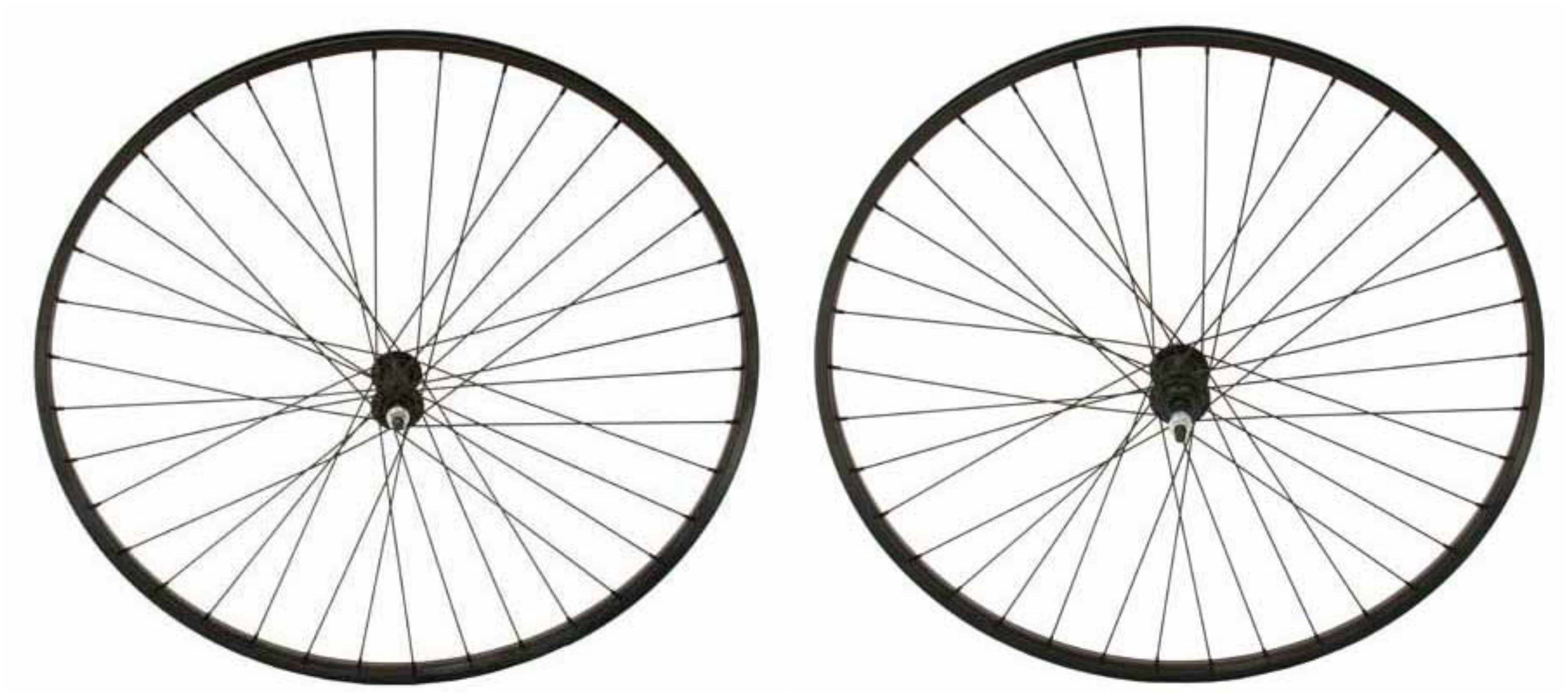 27 X 1 1 4 Wheel Set Front And Rear Free Wheel 36 Spoke Black 3 8 Axl 27-x-1-1-4-wheel-set-front-and-rear-free-wheel-36-spoke-black-3-8-axl