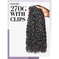 LUVME Messy Burmese Curly Clip in 20" Hair Extensions Real Human Hair ...