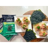 Ocean's Halo Organic Wasabi Seaweed Snack, 25 Pack Crispy Nori Case ...