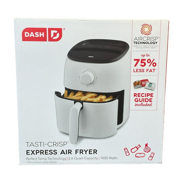 Dash Tasti-Crisp Express Air Fryer, 2.6 Quart with Recipe Guide, White - Walmart.com