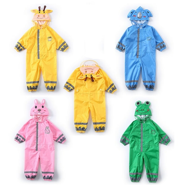 Cheers.US Unisex Children Kids Baby Boys Girls 3D Cartoon Animal Reflective Strip Hooded ...