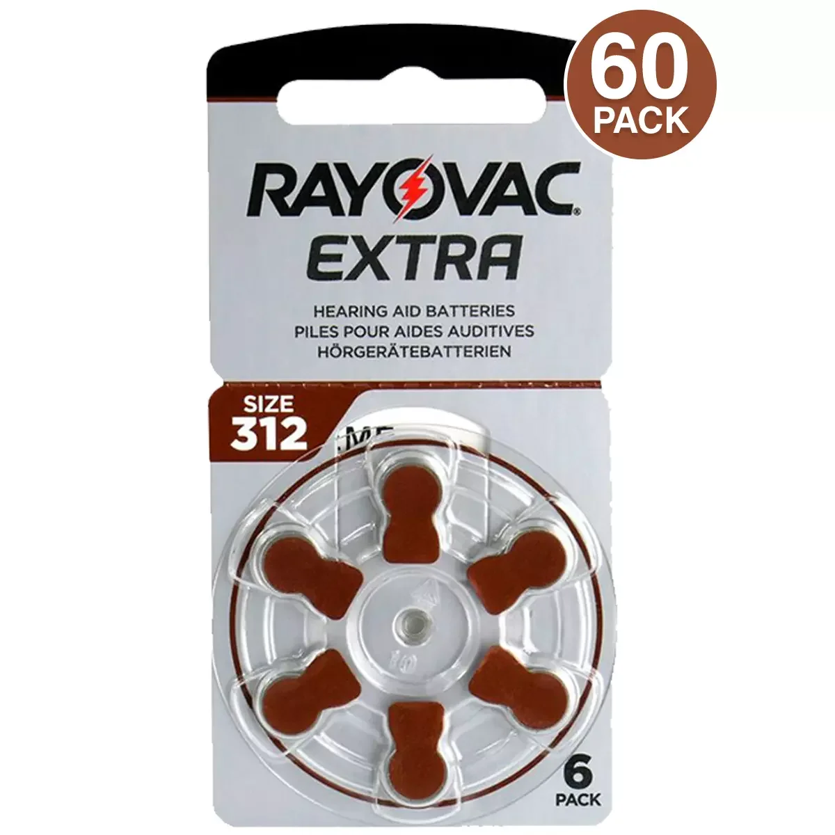 Click here for Rayovac Extra Size 312 Hearing Aid Batteries (60 P... prices