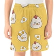 BZSMCE Adjustable Drawstring Casual Shorts With Cute Chicken Face ...