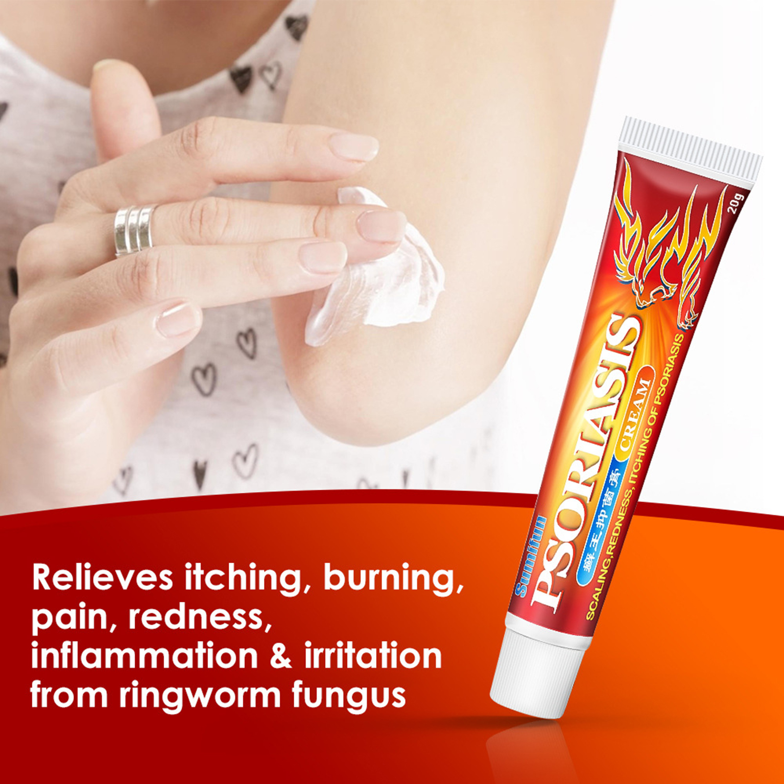 Buy AURORA TRADE 20g Eczema Cream Quick Absorb Anti-Itch External Use ...