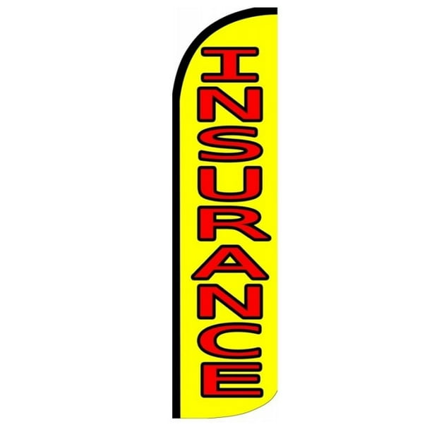 Insurance Windless flag Without Pole Advertisement /Business Flags ...