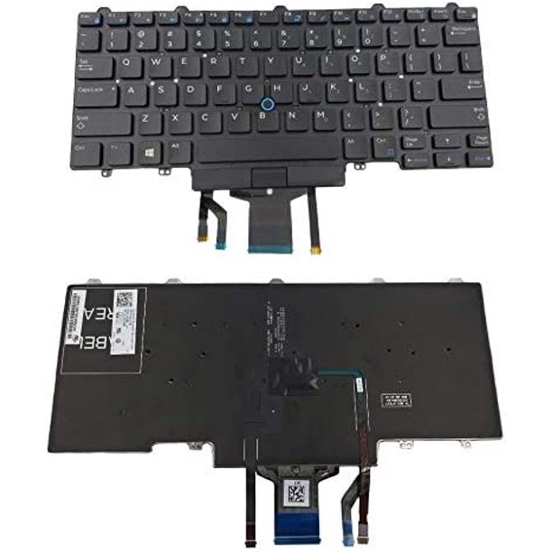 Laptop Backlit Keyboard with Pointer Replacement for Dell Latitude ...