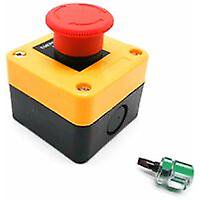 Red Sign Emergency Stop Switch Push Button Weatherproof Push Button ...