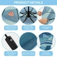 21" Inch Auto Open Close Folding Umbrella Windproof Waterproof Full ...
