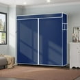 Portable Closet,Portable Wardrobe Closet Storage with 3 Hanging Rods,6 ...