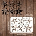 Starfish Stencil 11.7x8.3 inch 8 Different Style Starfish Drawing ...