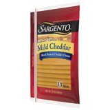Sargento® Sliced Mild Natural Cheddar Cheese, 11 slices - Walmart.com