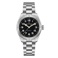 Hamilton Khaki Navy Automatic Black Dial Stainless Steel Men's Watch ...