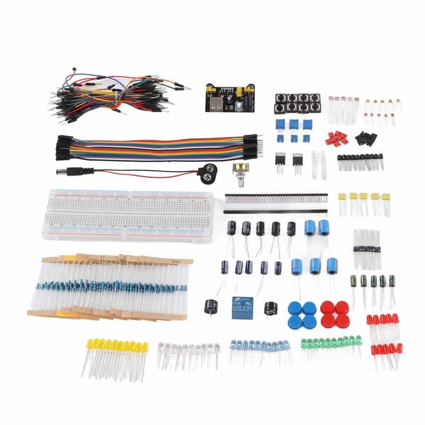 Kit de componentes electrónicos para principiantes, divertido kit de ...