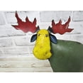 Rustic Small 8 inch Tall Repurposed Scrap Metal Moose Statue Home Lodge ...
