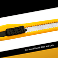 3 Yellow Retractable Utility Knife Box Cutters with Snap Blade, Heavy ...