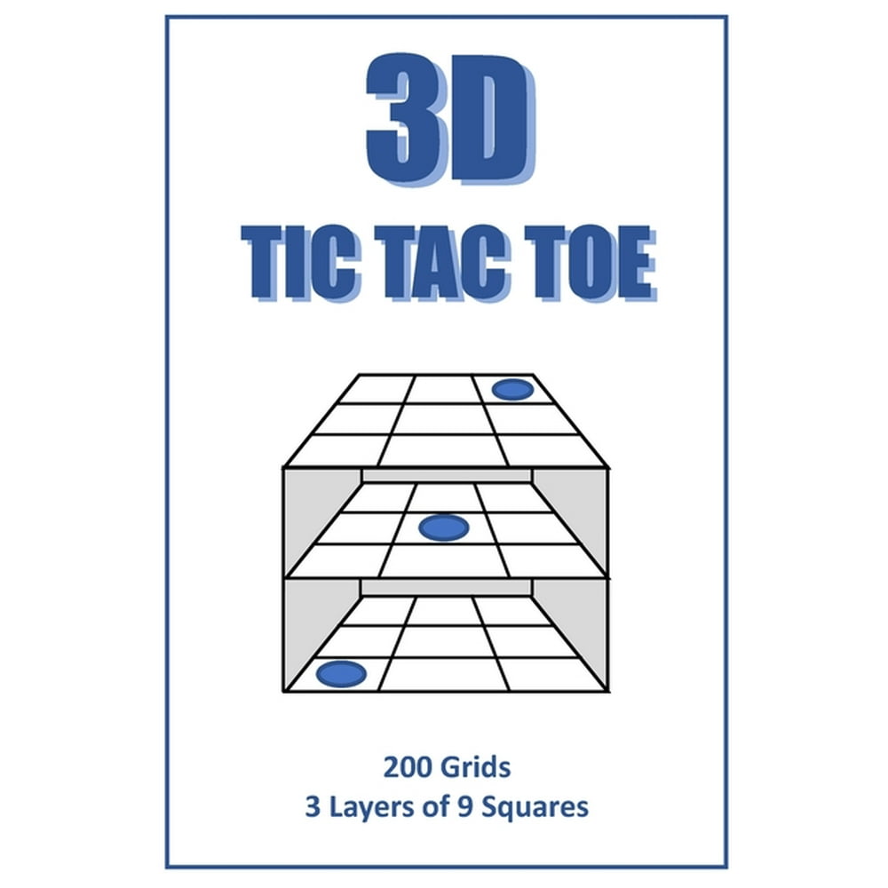 3D Tic Tac Toe Puzzle Book : A book full of 3 layer 3D tic tac toe ...