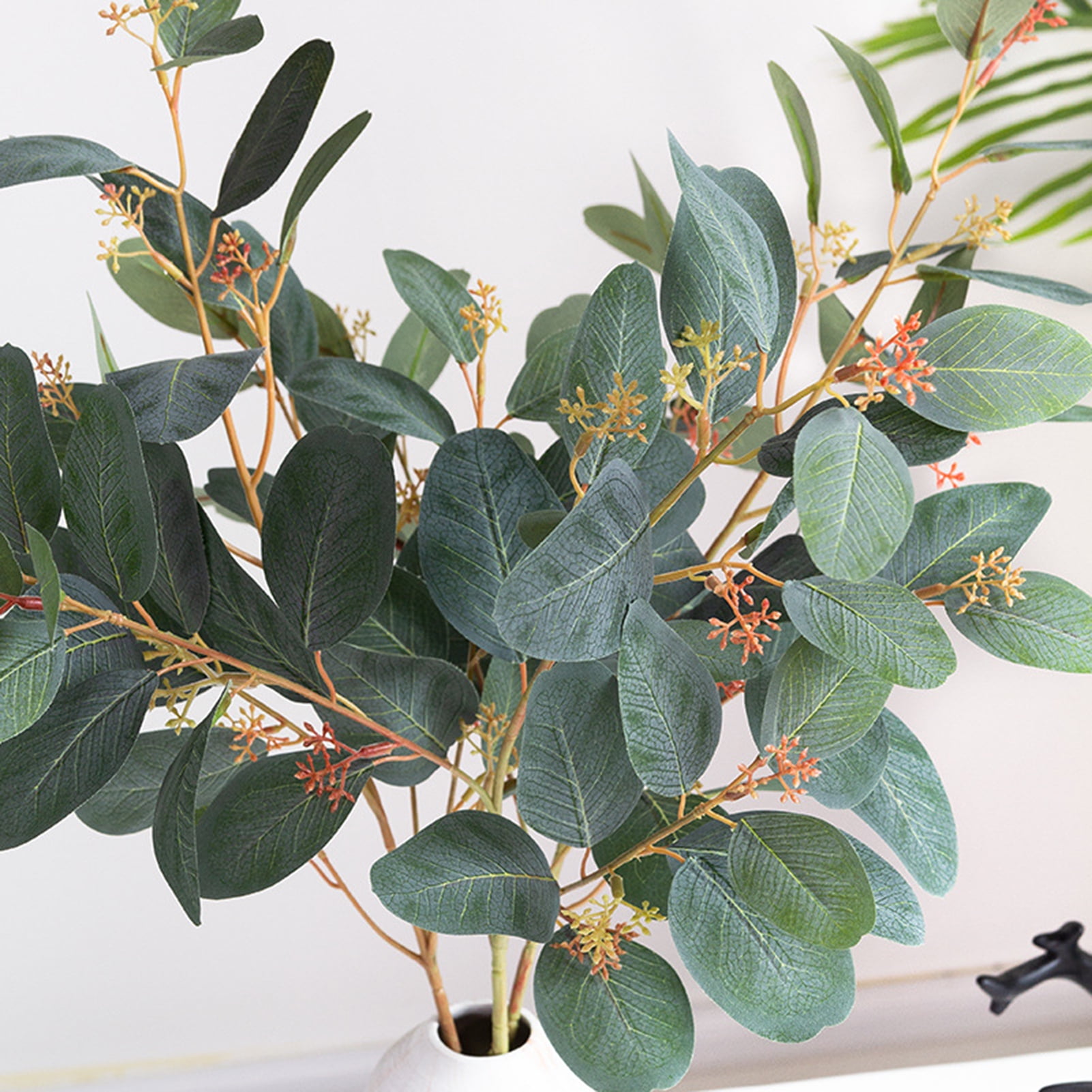 Yesbay False Eucalyptus Branch with Fruits DIY INS Style Greenery Fake ...