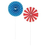 Pinwheel Patriotic Decorative Picks, 2ct - Walmart.com