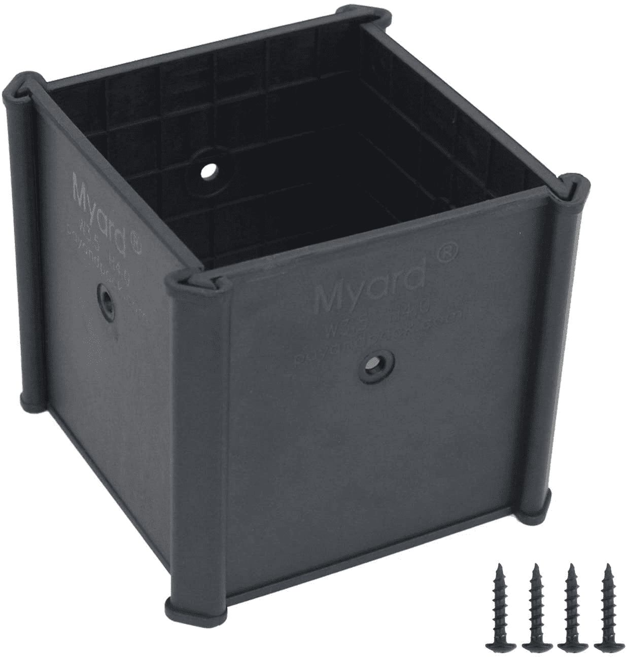 Myard Post Protectors with Screws for 4X4 Inches (Actual 3.5X3.5) Deck ...