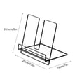 Metal Cookbook Stand for Kitchen Counter Iron Tablet and Recipe Book ...