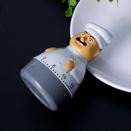 Cartoon Chef Timer Cooking Mechanical Alarm Sleep Reminder Clocks ...