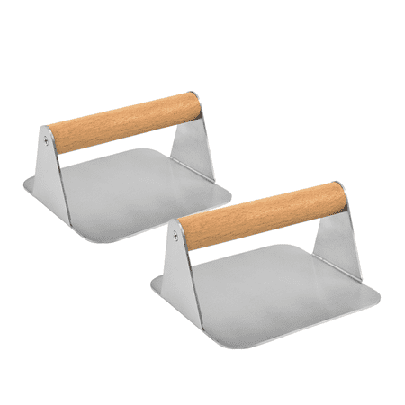 QUETO Square Burger Press, 14 X 14 cm, Stainless Steel Burger Press ...