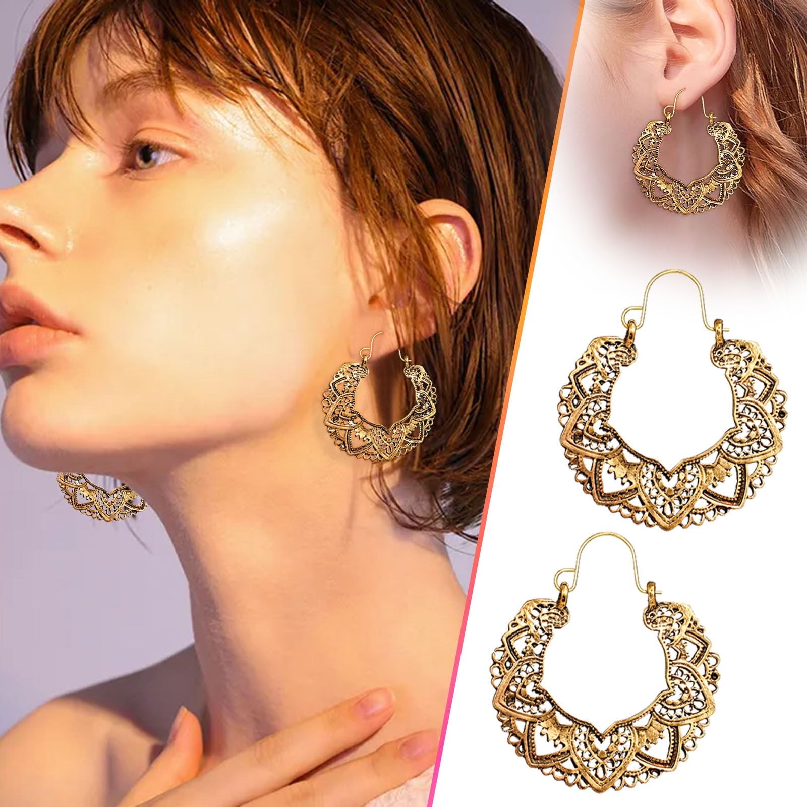 Click here for Hoarboeg Earring For Women Ethnic Vintage Earrings... prices