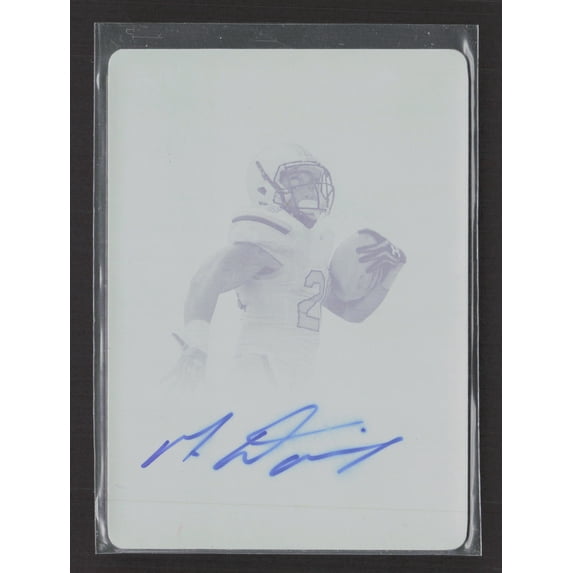 2015 Leaf Ultimate Draft Mike Davis #BA-MDI Cyan Printing Plate /1 ...