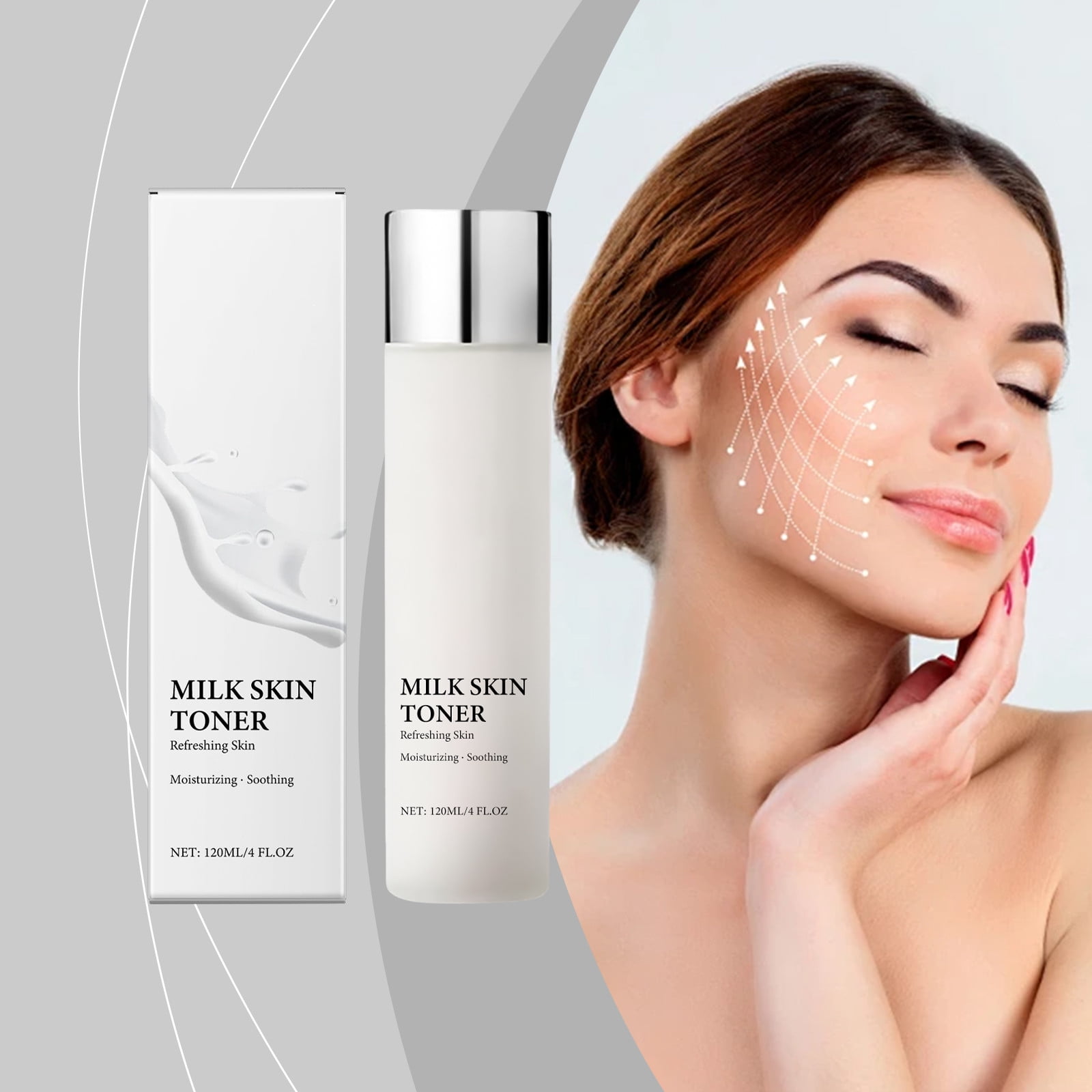 Hydrating Milk Skin Toner Light Instant Hydration With 4% Pore Vegan ...