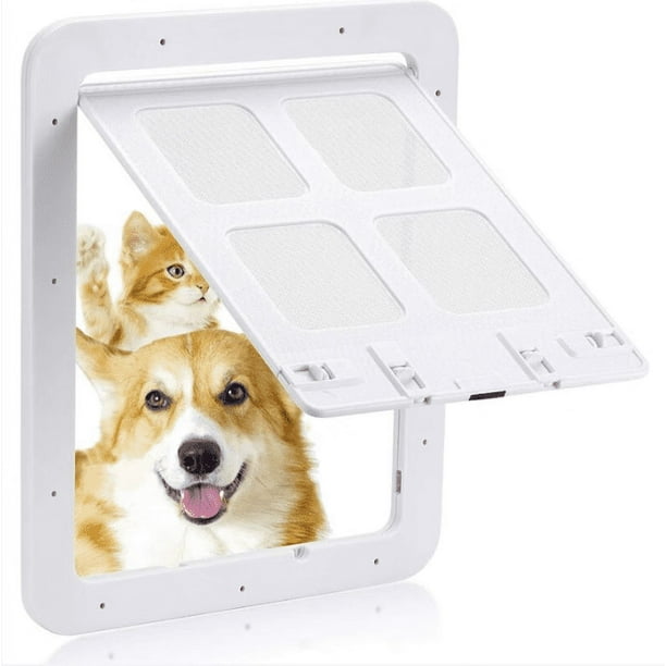 Pet door for dogs and cats - External dimensions: 24 x 29 cm - 4-way ...
