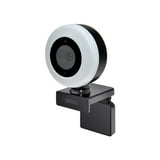 onn. Webcam with Ring Light w/3 LED Levels, Autofocus, Built-in ...