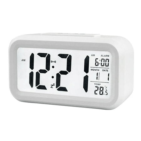 Smart Digital Alarm Clock with Date and Temperature Snooze Button on ...