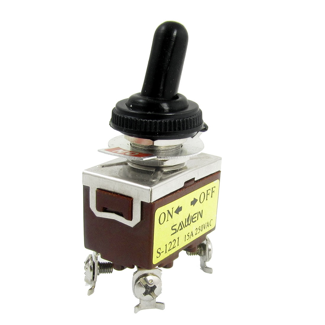 AC 250V 15A DPST On/Off 4 Screw Terminals Toggle Switch w Waterproof ...