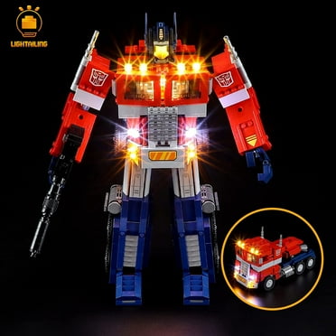 LEGO Icons Optimus Prime 10302 Transformers Figure, Collectible 2-in-1 ...