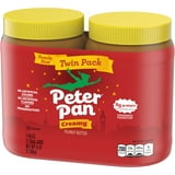Peter Pan Original Creamy Peanut Butter, 40 Oz (2 Pack), Perfect for ...