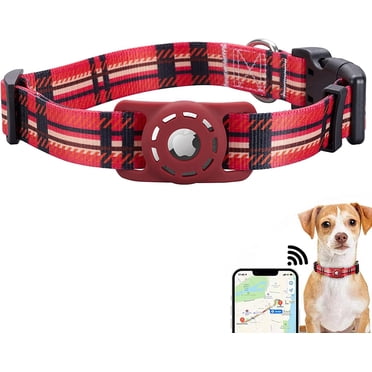 Reflective AirTag Dog Collar,Padded for Apple Air Tag Adjustable Dog ...