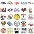 50-Pack Mixed Baseball and Softball Stickers - Cross-Border Sports ...