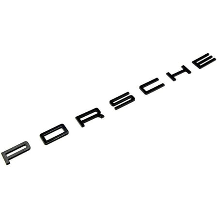 Gloss black porsche lettering rear boot badge emblem for 911 carrera ...
