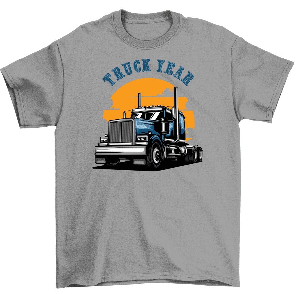 Truck Year Trucker Truck Driver Men's T-Shirt - Walmart.com