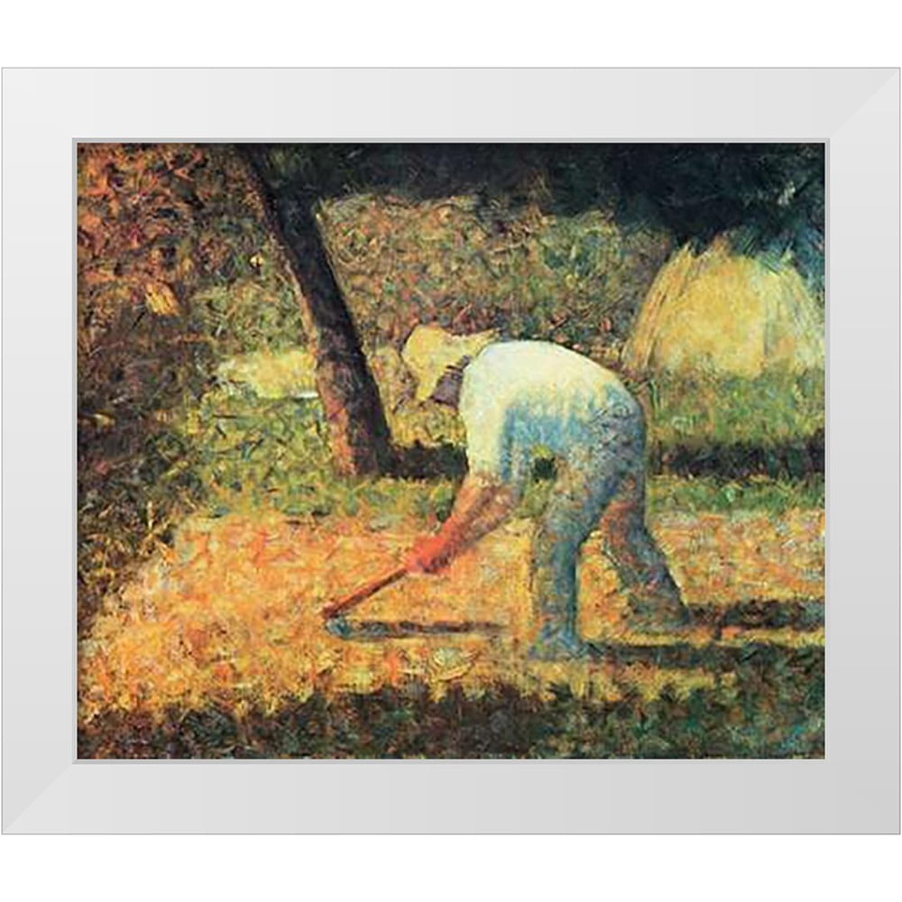 Seurat, Georges 31x26 White Modern Wood Framed Museum Art Print Titled ...