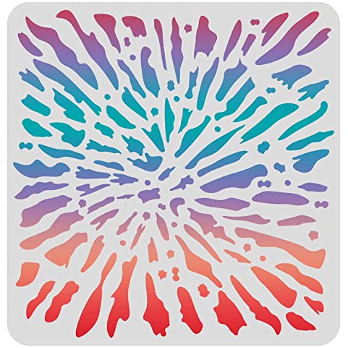 Splash Drawing Painting Stencils Templates 11.8x11.8inch Splash Pattern ...