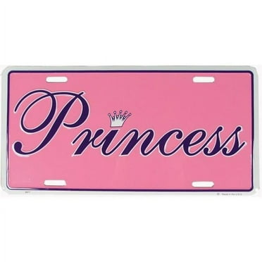 Spoiled Princess, Pink License Plate Tag Frame, Multiple Colors ...