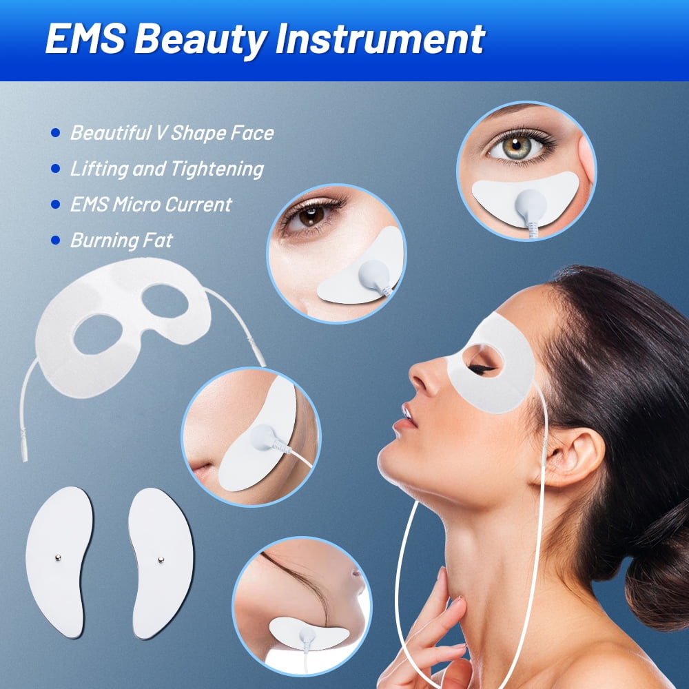 Yiget EMS Facial Body Muscle Stimulator Electrode Face Cheek Slimming ...