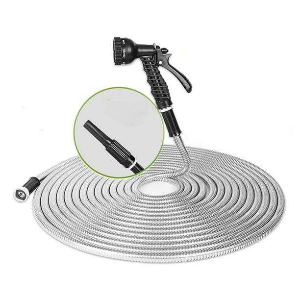 AMERTEER Stainless steel garden water pipe outdoor puncture proof tear ...