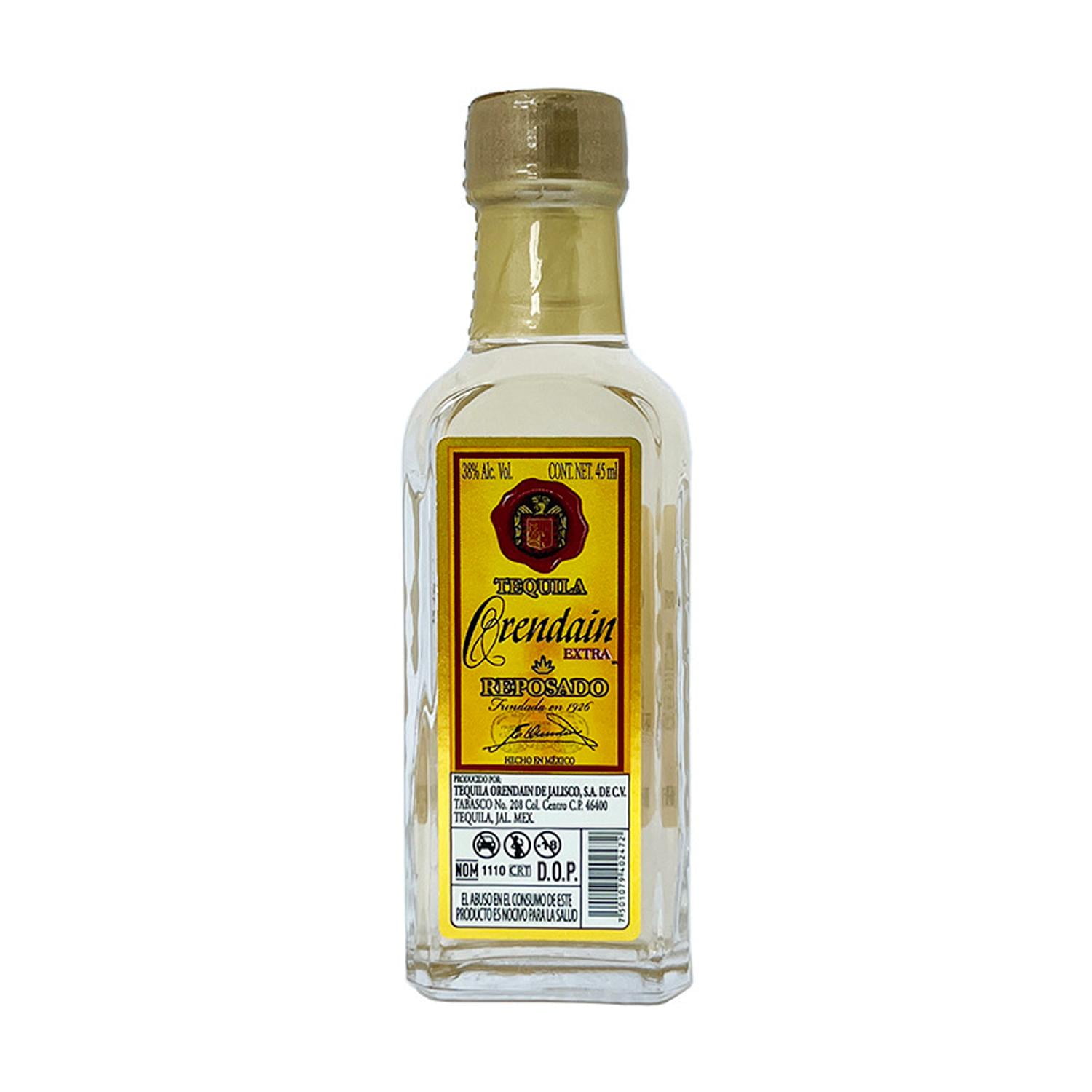 Pack de 12 Tequila Orendain Extra Reposado Mini 45 ml Orendain Extra ...