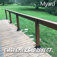Myard 4X4 (Actual 3.5X3.5) Inches Aluminum Deck Post Base Cover Flange ...