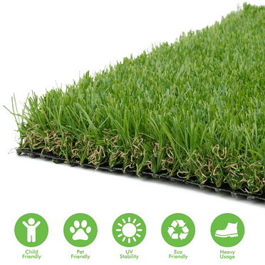Realistic Pet Artificial Turf Grass 3FT x 5FT (15 Square ft) Fake Grass ...